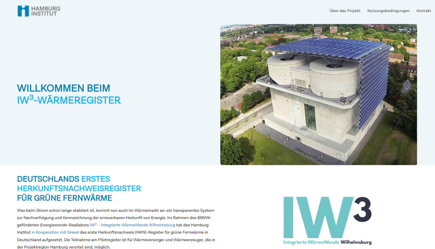 Research project "IW3" - Hamburg Institut